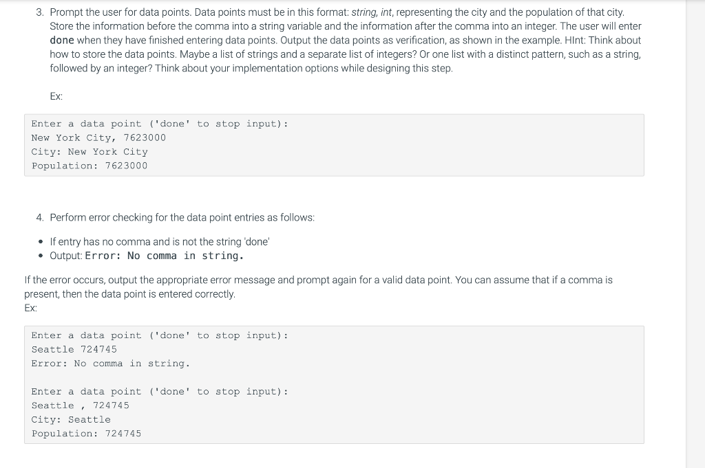 Solved 17.2 PROJECT 2: Statistics and Visualization of Data | Chegg.com