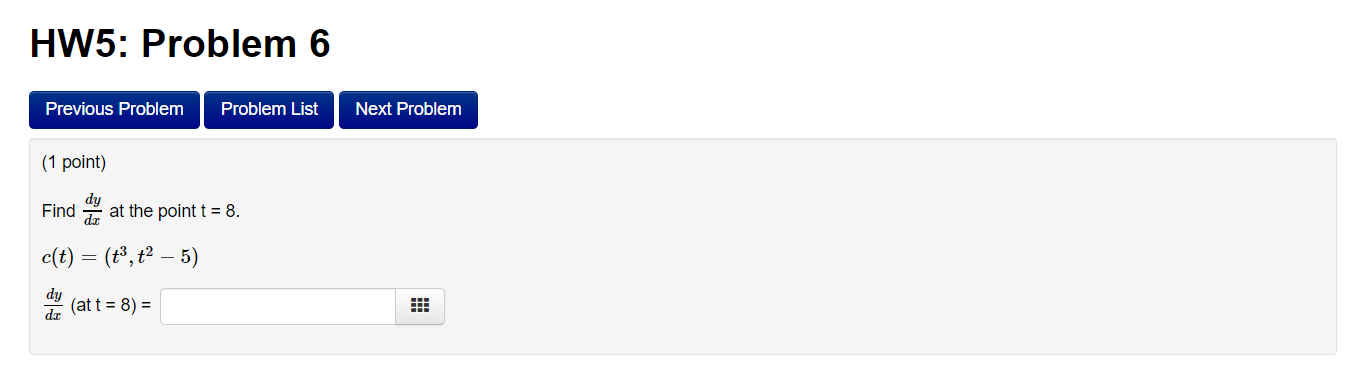 Solved HW5: Problem 6 Previous Problem Problem List Next | Chegg.com