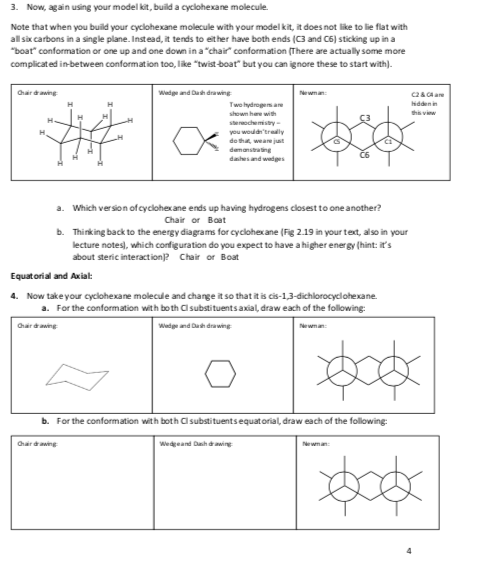 Solved 3. Now, again using your model kit, build a | Chegg.com