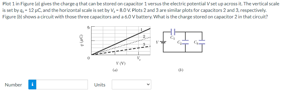 Solved Plot 1 in Figure (a) gives the charge q that can be | Chegg.com