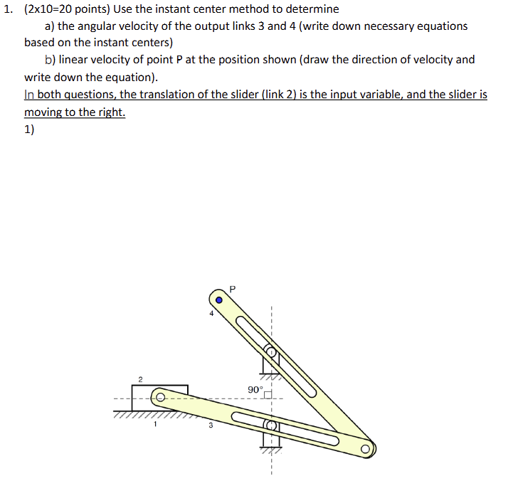 Solved 1. \( (2 \times 10=20 \) ﻿points) ﻿Use the instant | Chegg.com