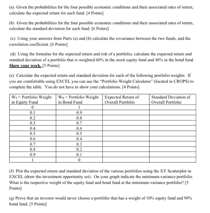 Solved Question #2: optimal Risky Portfolio 135 Pointsl You | Chegg.com