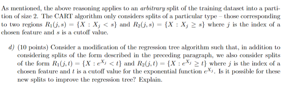 Solved In This Problem We Consider Splitting When Building