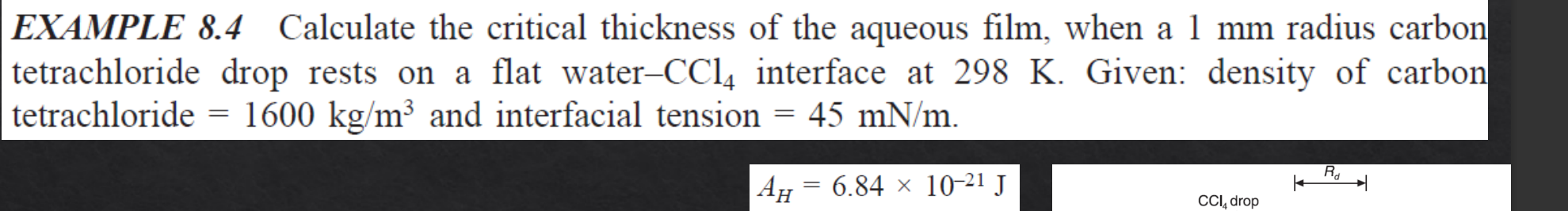 Solved EXAMPLE 8.4 Calculate the critical thickness of the | Chegg.com