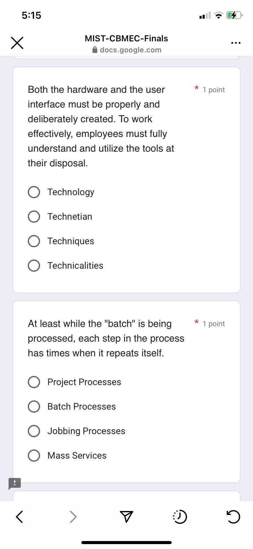 Solved The location of the transforming * 1 point resources | Chegg.com