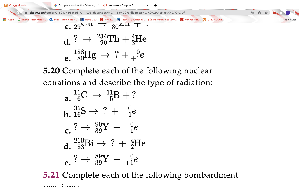 Solved C Chegg eReader G Complete nach of the following X | Chegg.com