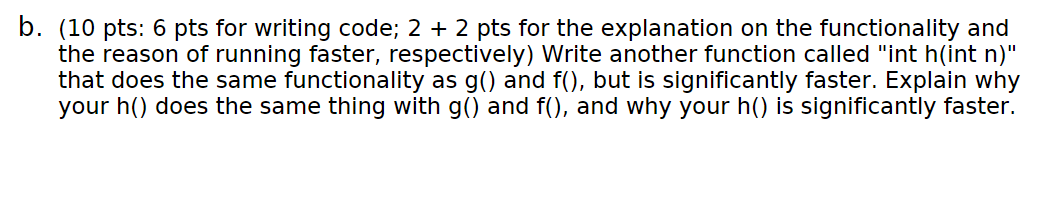 Solved 1. (25 pts) Given the following two functions which | Chegg.com