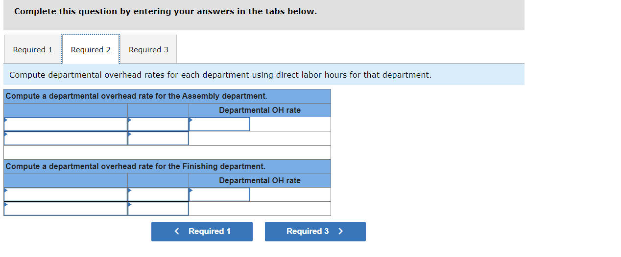 Solved Exercise 4-6 (Algo) Computing departmental overhead | Chegg.com