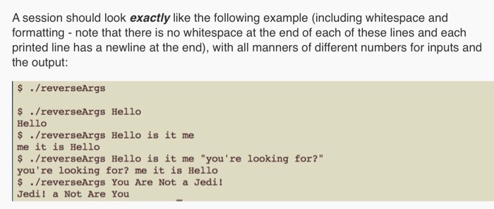 Solved REVERSEARGS.CPP Write the program reverseArgs.cpp | Chegg.com
