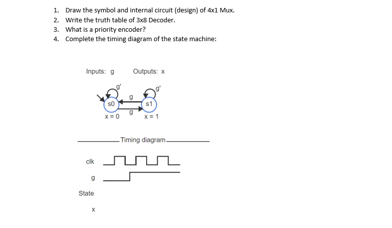 Solved 1. Draw the symbol and internal circuit (design) of | Chegg.com