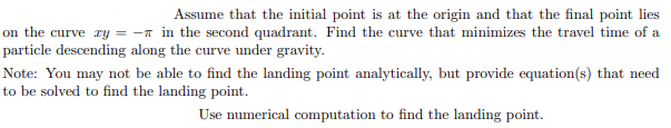 Solved Assume that the initial point is at the origin and | Chegg.com