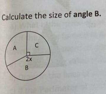 Solved Calculate the size of angle B. | Chegg.com