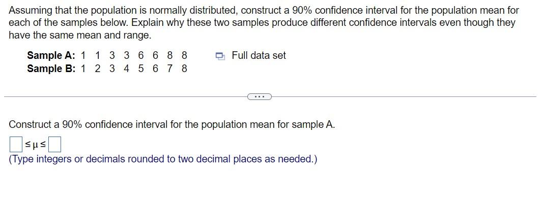 Solved Assuming that the population is normally distributed, | Chegg.com