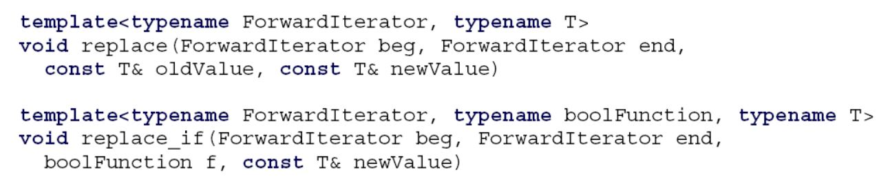 Solved template void replace (ForwardIterator beg, | Chegg.com