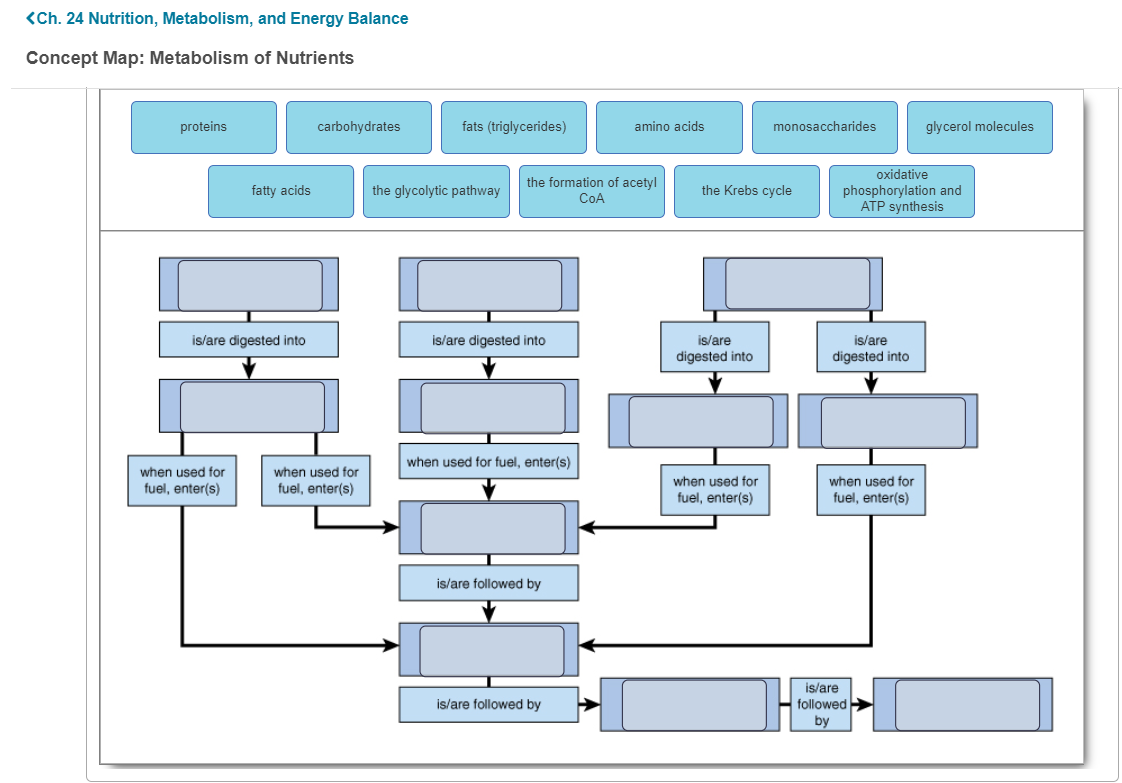 Solved Complete the Concept Map to identify pathways of | Chegg.com