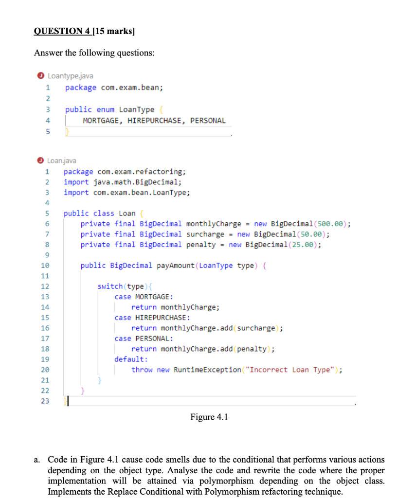 Solved QUESTION 4 [15 marks] Answer the following questions: | Chegg.com