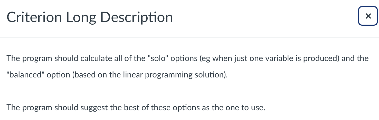 Solved ## In PYTHON PLEASEImplement a Linear Programming | Chegg.com