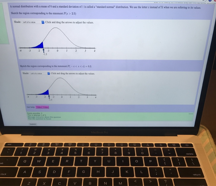 A normal distribution with a mean of 0 and a standard | Chegg.com