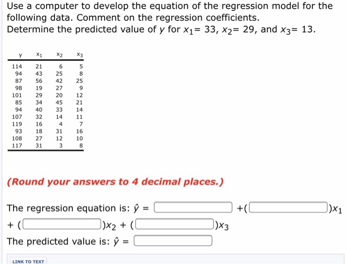 Solved Use a computer to develop the equation of the | Chegg.com