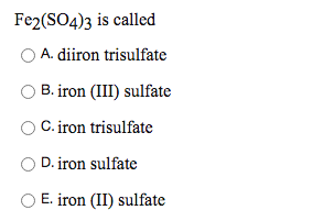 Solved A. MgS B. MgSO3 magnesium sulfate magnesium hydrogen | Chegg.com