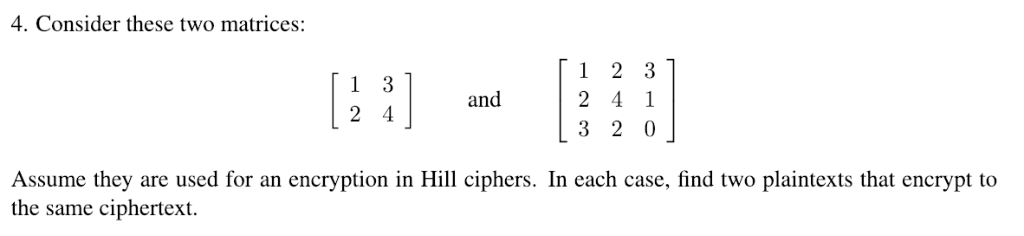 Solved 4. Consider these two matrices: 1 2 3 [12] and 120 2 | Chegg.com