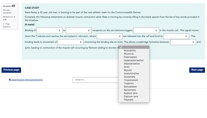 Solved Not yet Flag question + to and Question 45 CASE STUDY | Chegg.com