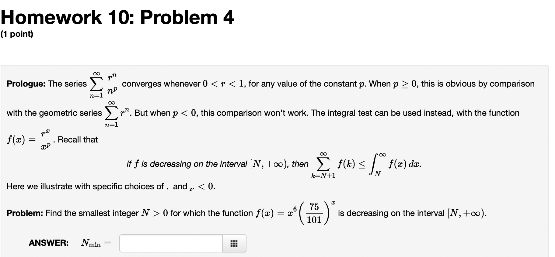 Solved Homework 10: Problem 4 (1 point) ph Prologue: The | Chegg.com
