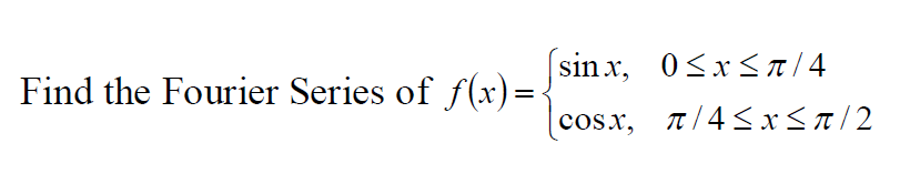 Solved sinx, 0
