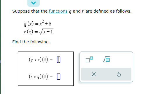 Solved Suppose that the functions q and r are defined as | Chegg.com