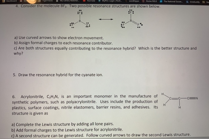 Solved Page l7 Prelaboratory Questions Molecular Geometry 1. | Chegg.com
