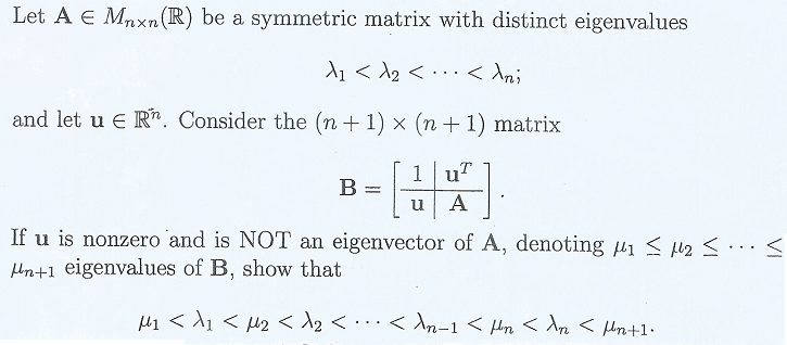 Solved Let A € Mnxn(R) be a symmetric matrix with distinct | Chegg.com