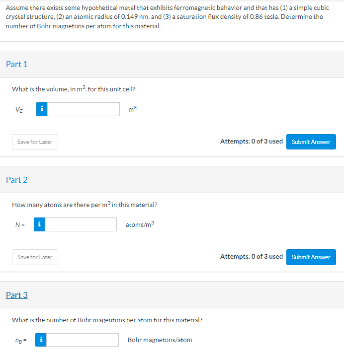 Solved Assume there exists some hypothetical metal that | Chegg.com