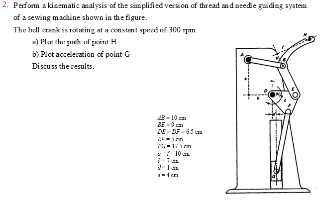 2. Perform a kinematic analysis of the simplified | Chegg.com 2. Perform a kinematic analysis of the simplified | Chegg.com