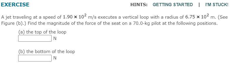 Solved EXERCISE HINTS: GETTING STARTED I'M STUCK! A jet | Chegg.com