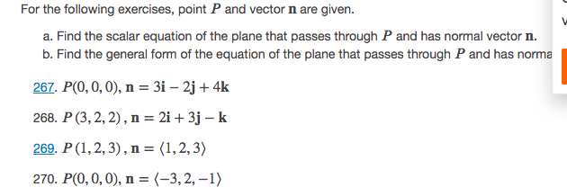 Solved For the following exercises, point P and vector n are | Chegg.com