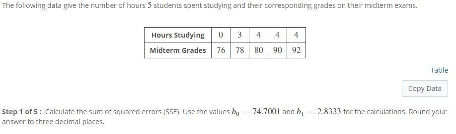 Solved The following data give the number of hours 5 | Chegg.com