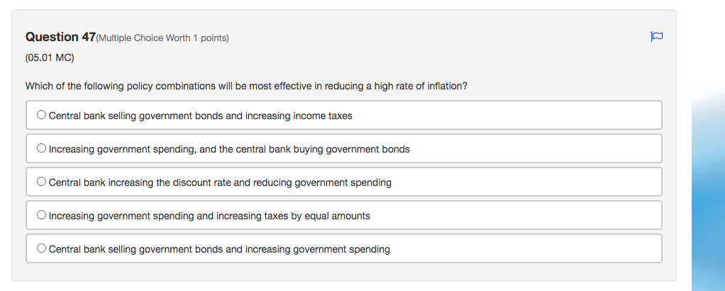 Solved Question 47 (Multiple Choice Worth 1 points) (05.01 | Chegg.com