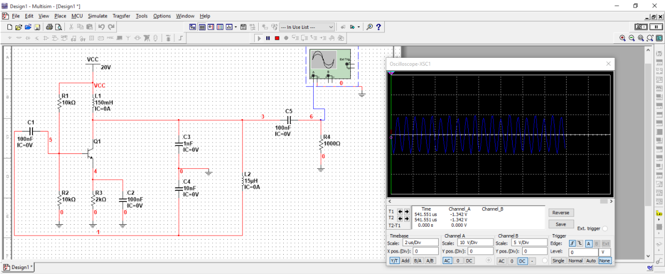 Solved 5 X Design 1 - Multisim - [Design1 '] Eile Edit View | Chegg.com