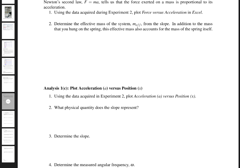 Solved - х Logger Pro - 150 g, Spring Lab 2cm* Eile Edit | Chegg.com