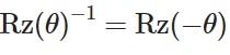Solved Rz(θ)−1=Rz(−θ) | Chegg.com