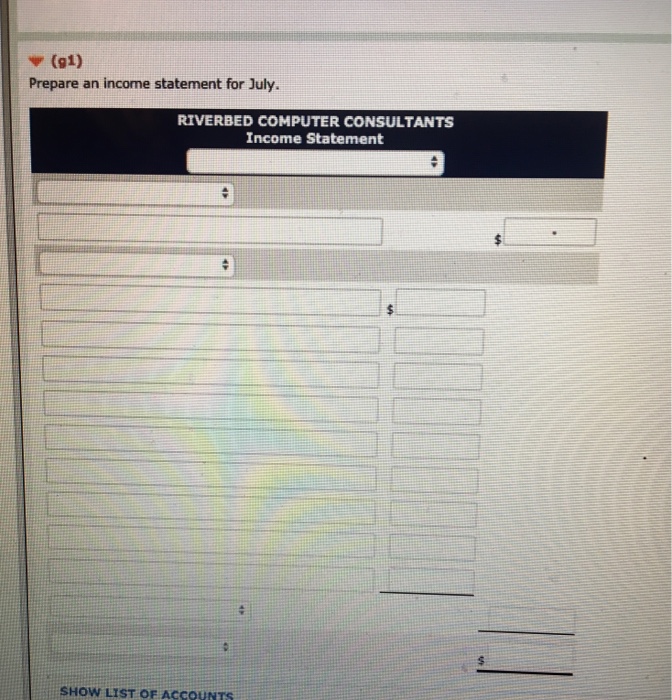 Solved I need help with the I come statement. Below are all | Chegg.com
