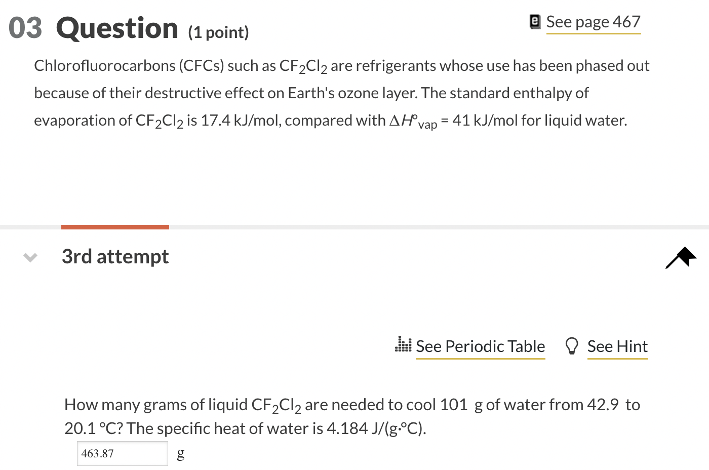 Solved Chlorofluorocarbons (CFCs) such as CF2Cl2 are | Chegg.com