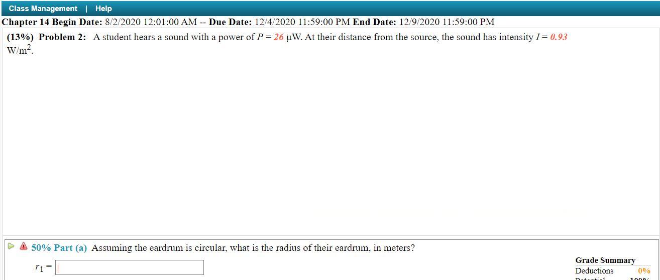 Solved Class Management | Help Chapter 14 Begin Date: | Chegg.com