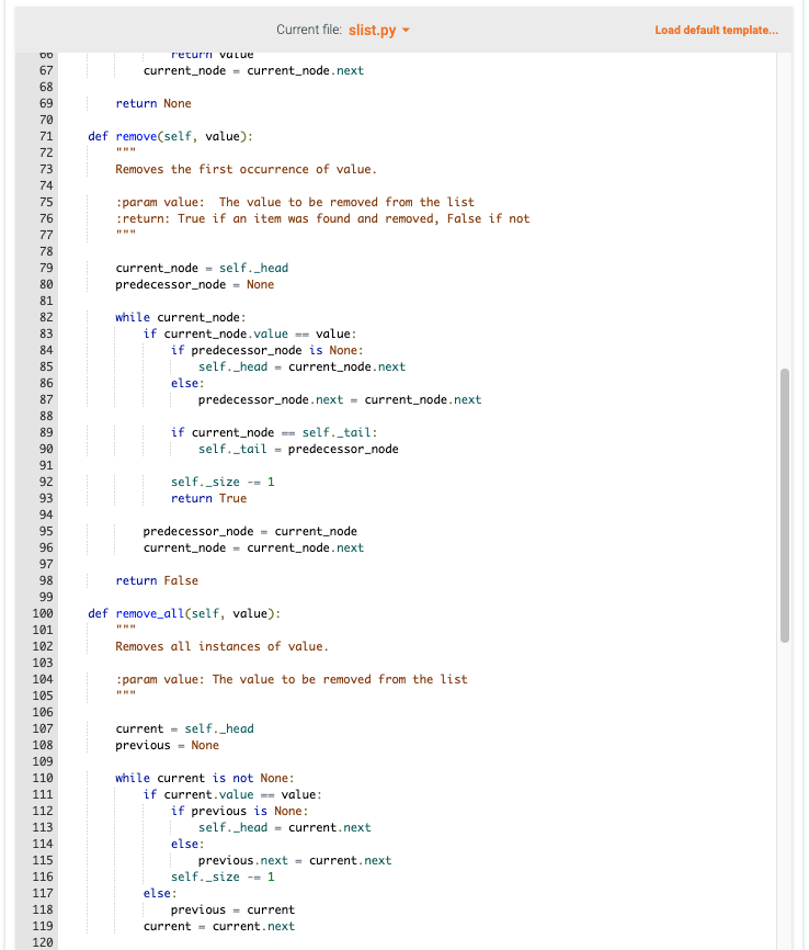 Solved I'm currently failing the insert, remove, and | Chegg.com