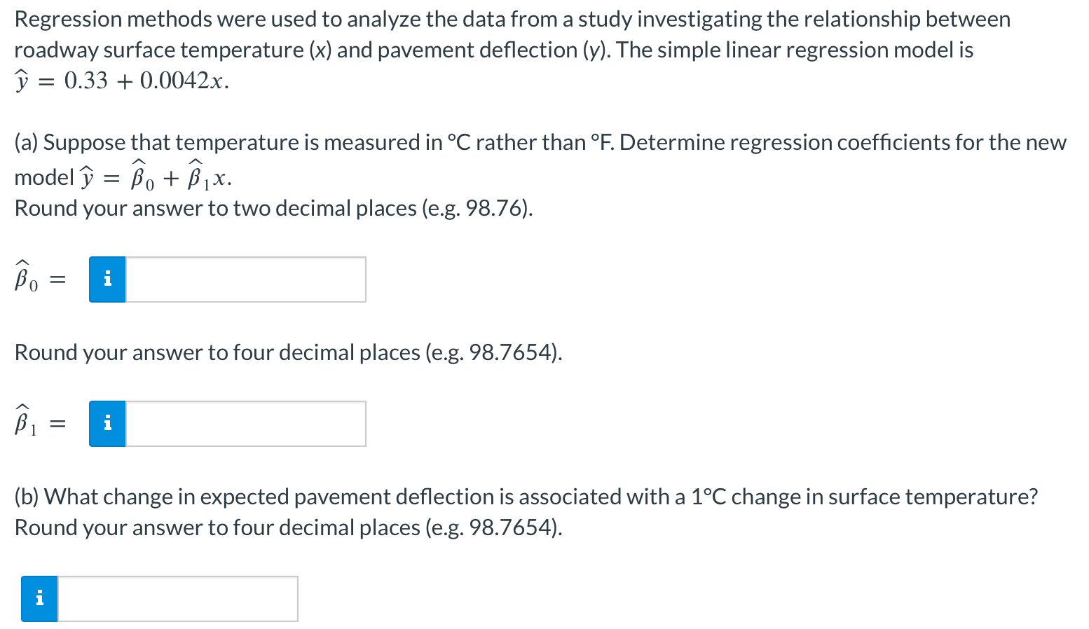 Solved Regression methods were used to analyze the data from | Chegg.com