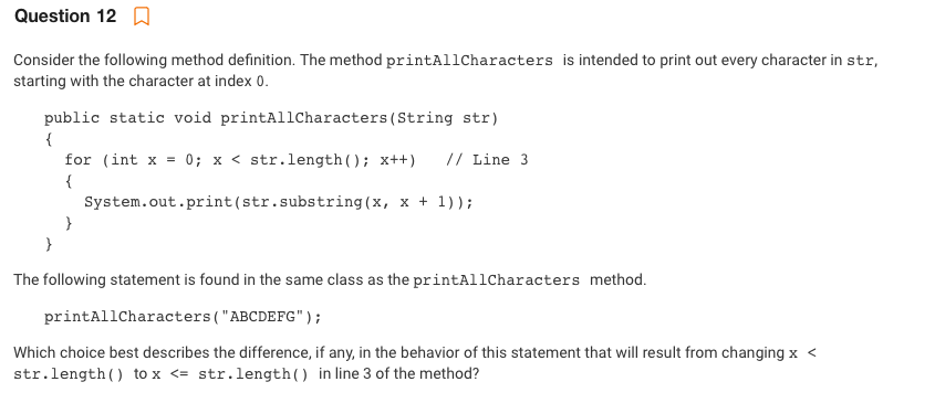 Solved Question 2 Consider the following method. public | Chegg.com