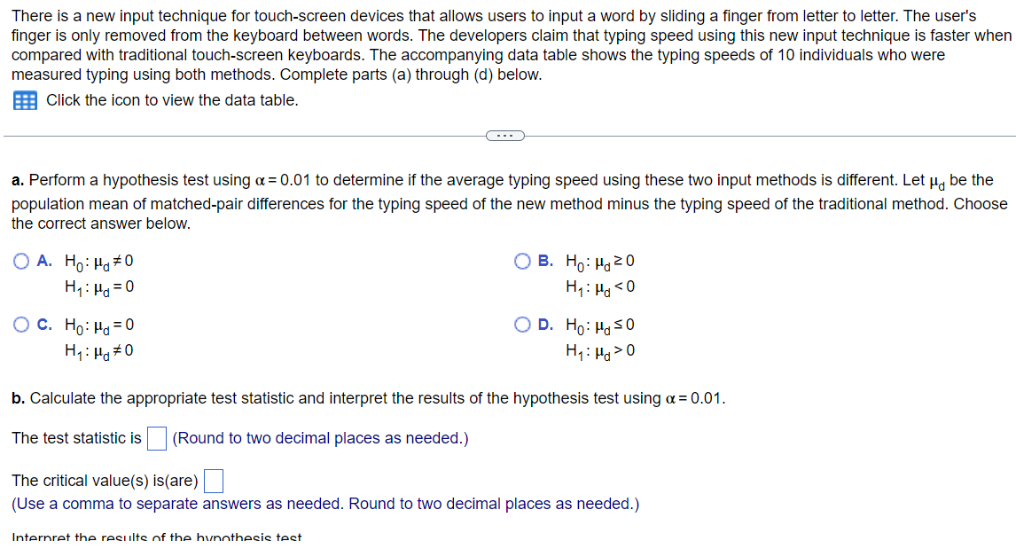 Solved There is a new input technique for touch-screen | Chegg.com