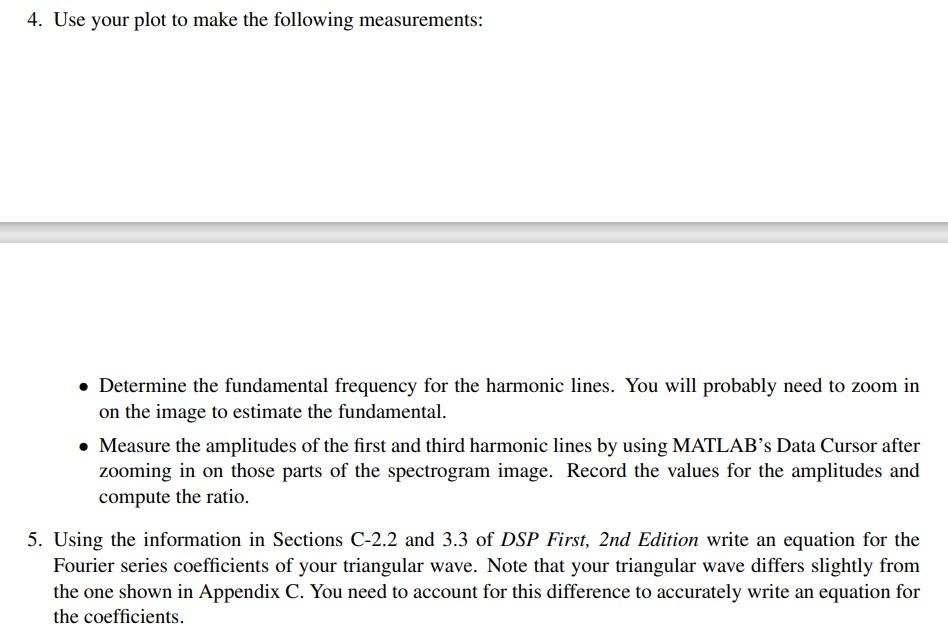 Solved 1.1 Generating a Triangular Wave The following code | Chegg.com