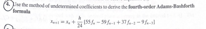 Solved (4. Use the method of undetermined coefficients to | Chegg.com