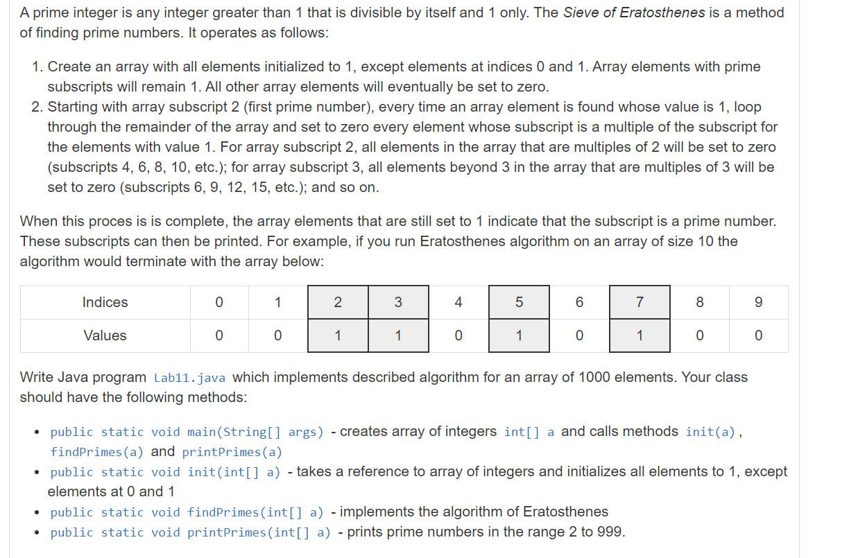 Solved A Prime Integer Is Any Integer Greater Than 1 That Is 4852